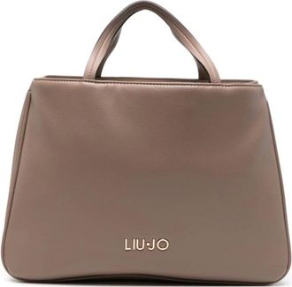 Liu Jo Femme, Sacs, Brun, Taille: ONE Size Logo-Detail Tote Bag