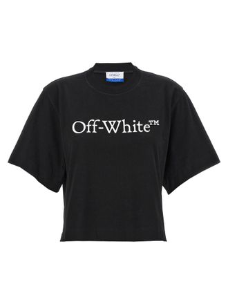 Off-white T-shirt de logo blanc