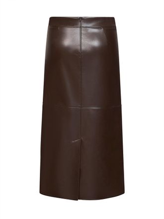 Max Mara Womens Midi Skirt Smmcrisma Dark Brown Polyester