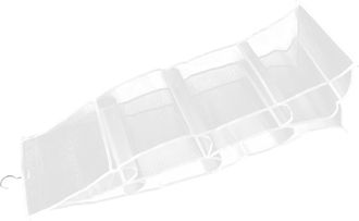 NUOBESTY Mehrschichtige H&auml;ngetasche f&uuml;r Handtaschen und Geldb&ouml;rsen T&uuml;r Aufbewahrungstasche aus Atmungsaktivem Netzstoff Wei&szlig; 4 Lagig Staubschutz f&uuml;r Wohnzimmer