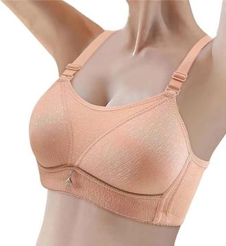 Generic Soutien-gorge r&eacute;glable en forme de coeur pour femme - Grande taille - Armatures - Bonnet fin, kaki, 66