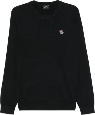 Paul Smith Pullover mit Zebra-Patch - Schwarz
