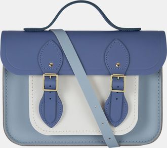 The Cambridge Satchel Company The 11 Inch Batchel - Italian Blue Matte, French Grey & Clay