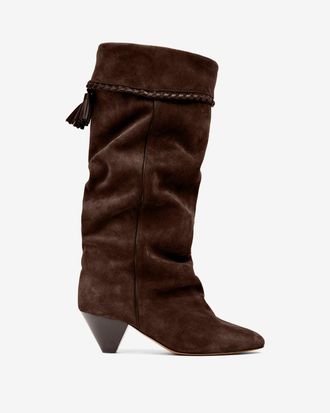 Isabel Marant Bottes Elita - Femme - Chocolat - Taille36 - Isabel Marant