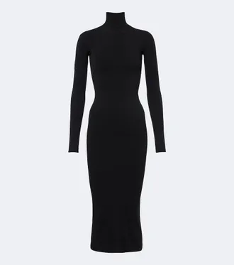 Gucci Rollkragen-Midikleid aus Jersey