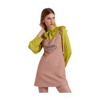 La DoubleJ Square Neck Mini Kleid - - Dresses - Damen - Rosa - M