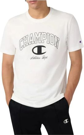 Champion T-shirt col rond - Homme - Tops - Blanc - Taille: 2XL