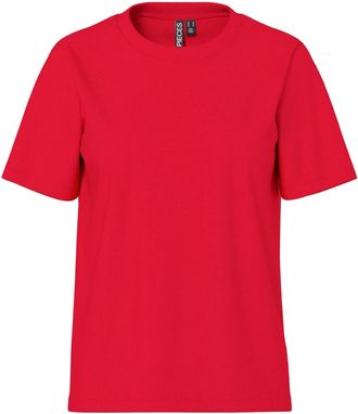 Pieces Damen Pcria Ss Solid Tee Noos Bc T-Shirt 17140802,Lollipop,XL