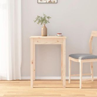 vidaXL Vidaxl - Table &agrave; manger 55x55x75 cm Bois massif de pin