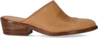 Duccio del Duca Femme, Chaussures, Beige, Taille: 40 EU Maverik Mule Western