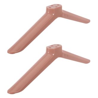 DOITOOL Tv Stand Beine mit Schrauben Tv Tischständer Ersatzfüße für Fernseher in Roségold Kompatibel mit Meisten LCD LED Marken Einfache Montage für Büro und 