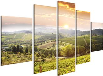Islandburner Bild auf Leinwand Weinberg Chianti Toskana Bilder Wandbilder Poster
