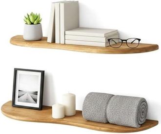 Dmora Regal Alnila, Regal, Wandregal, Mehrzweckregal, 100x25h3 cm, Eiche