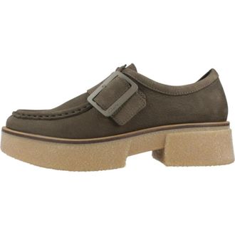 Clarks Monk Strap Flats - - Shoes - Damen - Gr&uuml;n - 36 EU