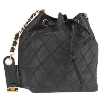 Chanel Sac seau vintage Pre-owned - Femme - Pre-owned - Noir - Taille: ONE Size