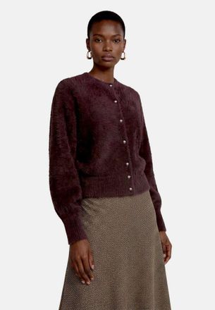 Zero Strickjacke Damen mit Fledermaus&auml;rmeln (1-tlg) Plain/ ohne Details