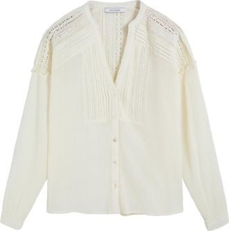 Scalpers Pintuck Shirt Blouse