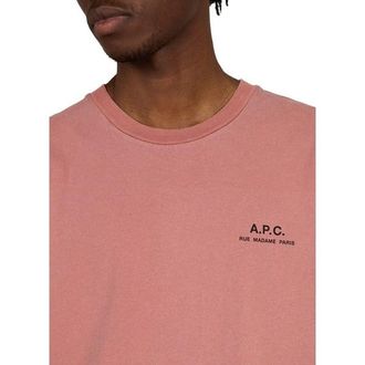 A.P.C. T-shirt droit &agrave; manches courtes en coton