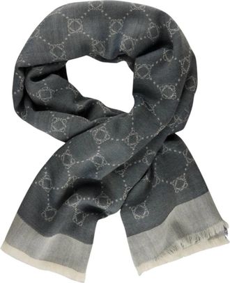 Stenstr&ouml;ms Eleganter Gemusterter Seiden/Wollschal - - Accessories - unisex - Blau - ONE SIZE