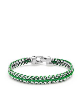 Nialaya bracelet Woven 8 mm Box Chain - Argent