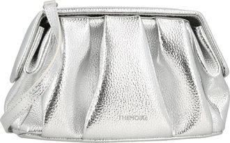 Themoir&egrave; Womens Clutch Bag Athena Silver Polyurethane Handbags Hand
