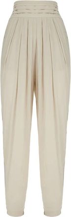 Lanvin Femme, Pantalons, Beige, Taille: 36 FR Pantalon Fluide en Charmeuse