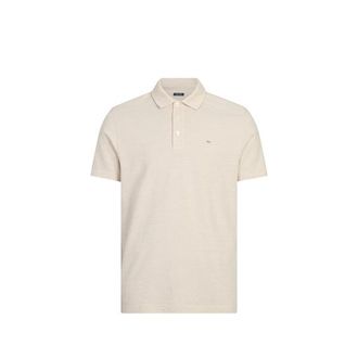 Eden Park Polo &agrave; manches courtes en coton et lin