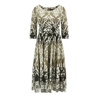 Samantha Sung Abelia Midikleid mit Allover-Print - - Dresses - Damen - Mehrfarbig - L
