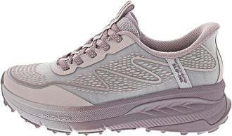 Skechers Damen Switch Back Mist Sneaker, Purple Textile/Synthetic/Multi Trim, 39.5 EU