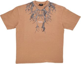 Phobia Archive Homme, Tops, Brun, Taille: M T-shirt &agrave; Manches Courtes et Col Rond
