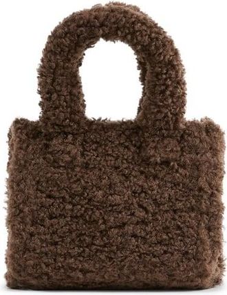 Au Printemps Paris Sac &agrave; main uni effet mouton