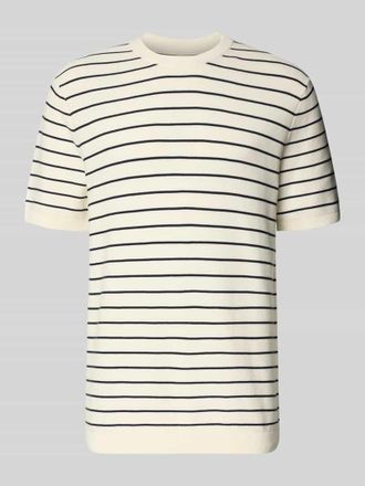 Mc Neal T-Shirt mit geripptem Rundhalsausschnitt