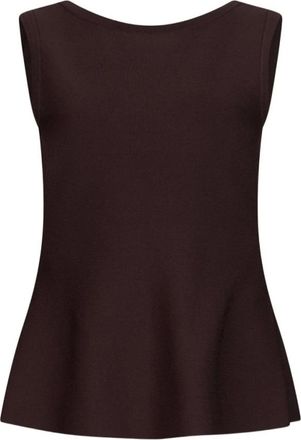 Liu Jo Femme, Tops, Brun, Taille: 40 FR Top avec d&eacute;tail d&eacute;coup&eacute;