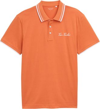 Tom Tailor Herren 1046739 Poloshirt, 37755-Brick Orange, 3XL