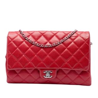 Chanel Pre-owned Vintage Quilted Caviar Leather Shoulder Bag - - Pre-owned - Damen - Rot - ONE SIZE