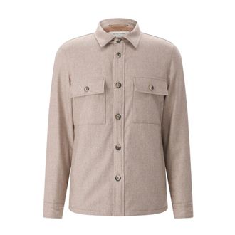 Jacob Cohen Overshirt aus Wollmischung - - Shirts - Herren - Beige - M