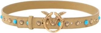 Pinko Pinko, Femme, Accessoires, Beige, Taille: S Love Berry Studs H3 Belt