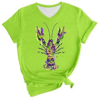 Generic Tee Shirt Femme Grande Taille D&eacute;t&eacute; Manche Court Basiques Hauts Shirts D&eacute;t&eacute; D&eacute;contract&eacute;e Loose Vetement &Agrave; La Mode Manches Courtes Chemise L&acirc;che Et Resp