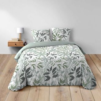 Douceur d'Int&eacute;rieur Voltine Salbei Bettw&auml;sche-Set, 3-teilig, 240 x 220 cm, 100% Baumwolle