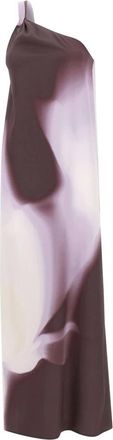 HUGO BOSS Femme, Robes, Violet, Taille: 40 FR Robe Maxi Asym&eacute;trique