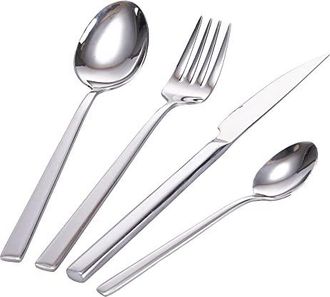 Villa D'Este Home Tivoli 5913431 Besteck-Set, Edelstahl, 18/8, gl&auml;nzend, 24-teilig