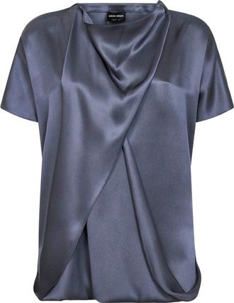 Giorgio Armani Draped Asymmetric Top
