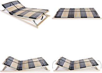 vidaXL Lattenrost mit 42 Latten 7 Zonen 140x200 cm - Lattenrost - Holzrahmen - Buche - Birke - Lattenrost 140x200 - Home & Living