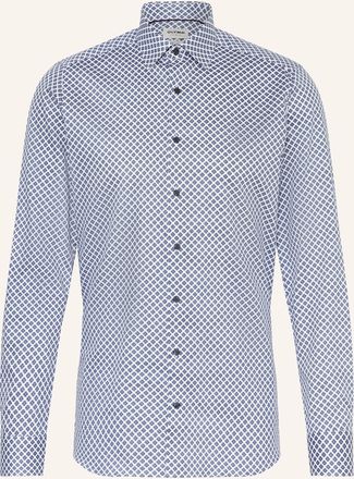 Olymp Hemd Level Five Body Fit Mit Extralangem Arm blau