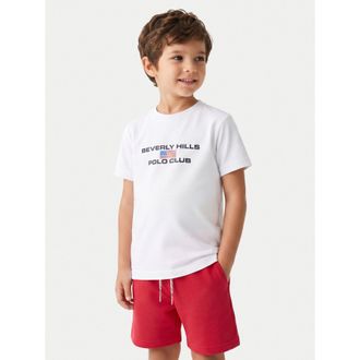 Beverly Hills Polo Club T-Shirt P-SS26B-TS0132 Wei&szlig; Regular Fit