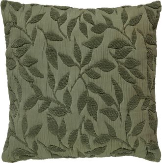 Atmosphera Atmosphera - Kissen Jacquardmuster lehto Baumwolle hellgr&uuml;n 50x50cm