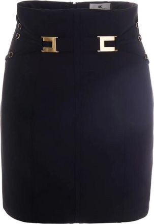 Elisabetta Franchi Femme, Jupes, Noir, Taille: 40 FR Go16761E2 Miniskirt