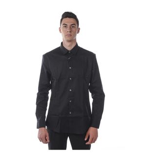 Daniele Alessandrini Homme, Chemises, Noir, Taille: 4XL Camicia Basica