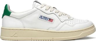 Autry Homme, Chaussures, Blanc, Taille: 39 EU Medalist Low Leather Baskets