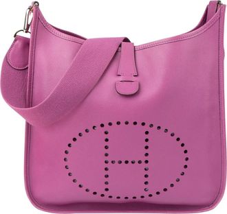 Herm&egrave;s Crossbody Bags - Hermes Epsom Leather Evelyne GM Crossbody Bag - Gr. unisize - in Orange - f&uuml;r Damen